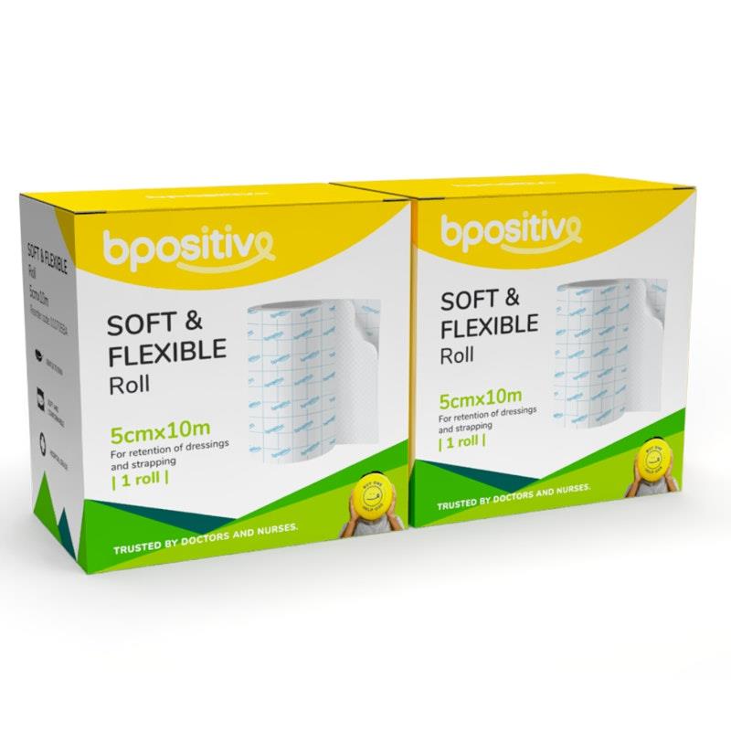 Buy bpositive Soft & Flexible Roll 5cmx10m 2Pack Online at Chemist ...