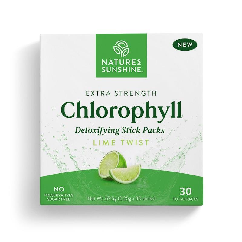 Buy Nature's Sunshine Extra Strength Chlorophyll (30 Stick Packs) Lime ...