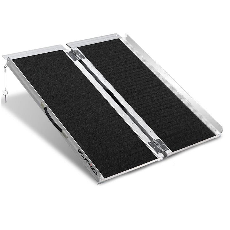 Buy Equipmed 91cm Portable Folding Aluminium Access Ramp Black online ...