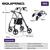 Buy Equipmed 4 Wheel Lightweight Rollator Walker Titanium Colour Online ...