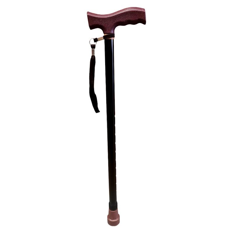 Buy Livingstone Walking Stick Aluminium Adjustable 68-90 cm Black ...