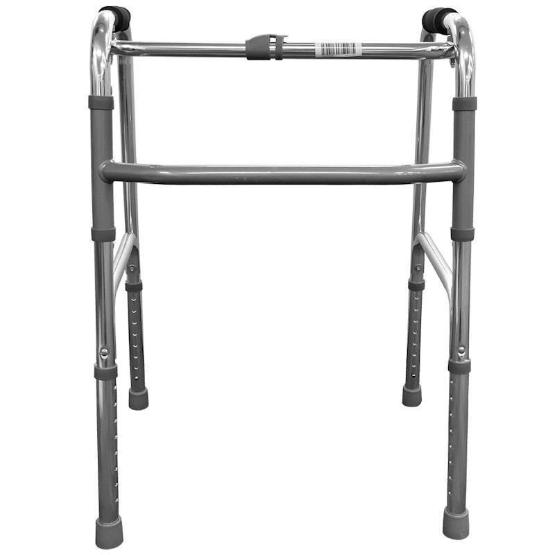 Buy Livingstone Walking Frame Adjustable Folding Aluminium with Step by ...