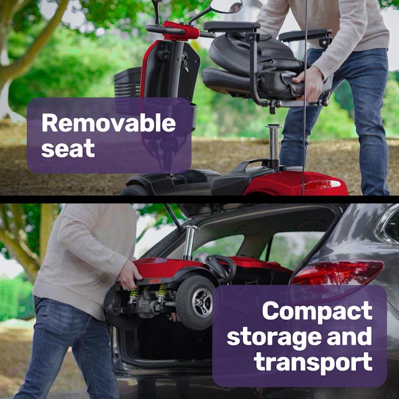 Buy Equipmed Pathline Mid-Sized Electric Mobility Scooter For Elderly ...