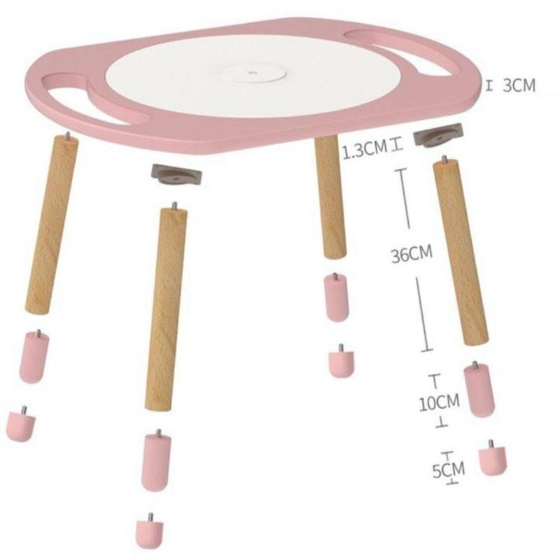 Buy Riababy Play&Learn Activity Table Set with Adjustable Legs - Lego ...