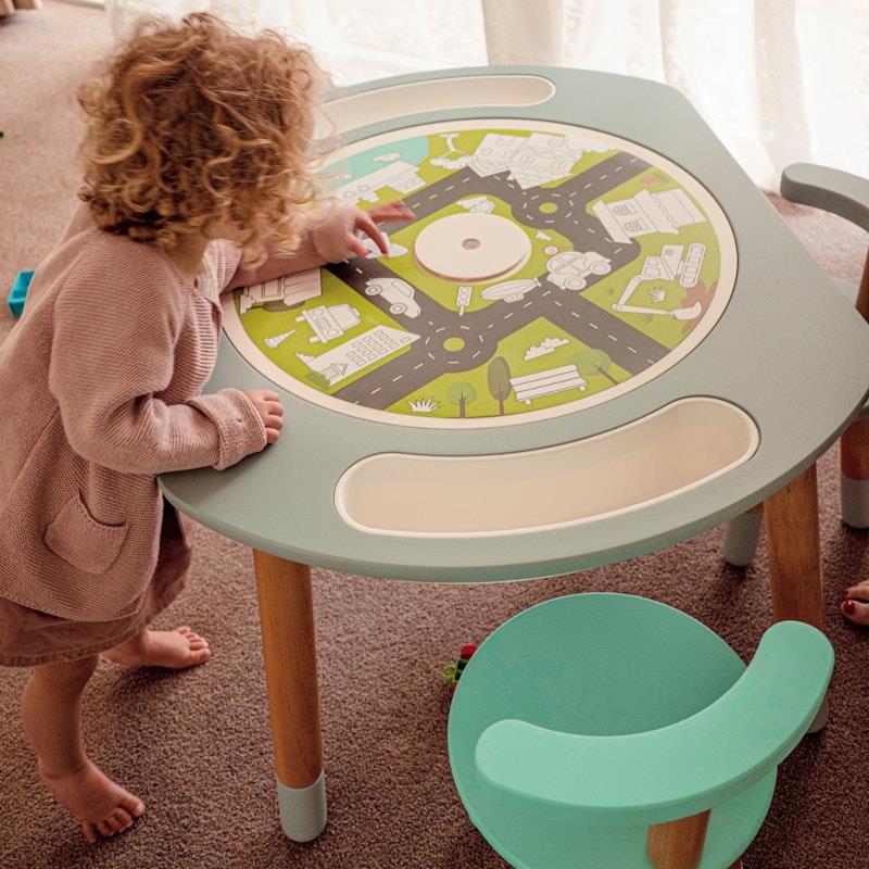 Buy Riababy Play&Learn Activity Table Set with Adjustable Legs - Lego ...