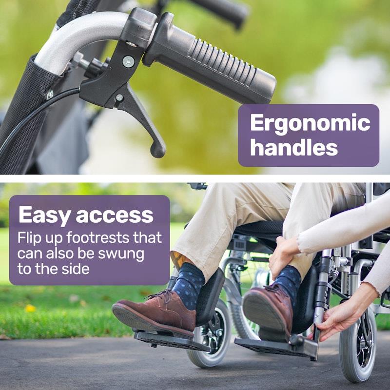 Buy Equipmed Power Electric Wheelchair Longrange For S-XL 22" Wheels ...