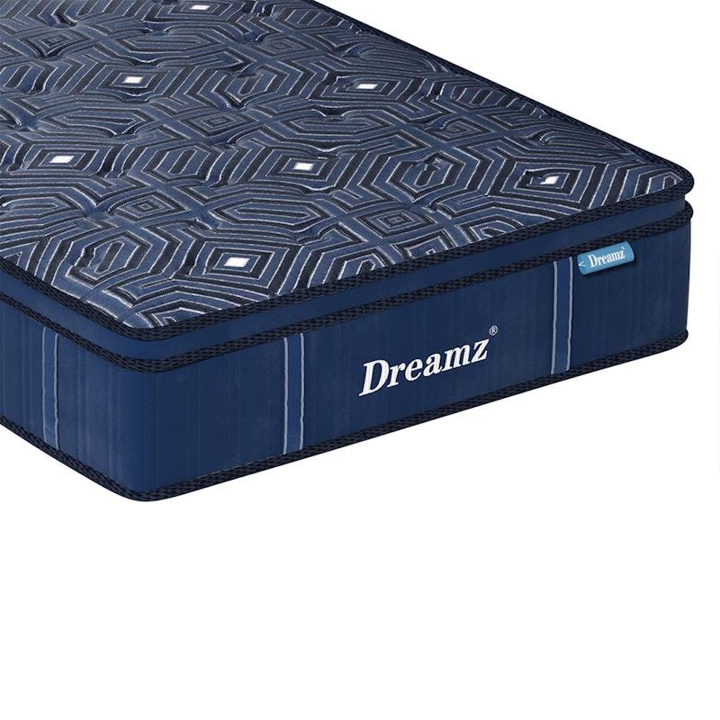 Buy DreamZ Spring Mattress Bed Euro Top Pocket Spring Medium Firm Foam ...