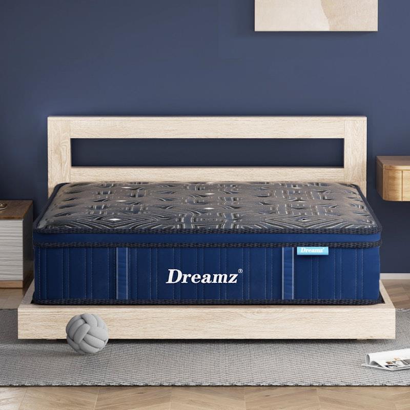 Buy DreamZ Spring Mattress Bed Euro Top Pocket Spring Medium Firm Foam ...