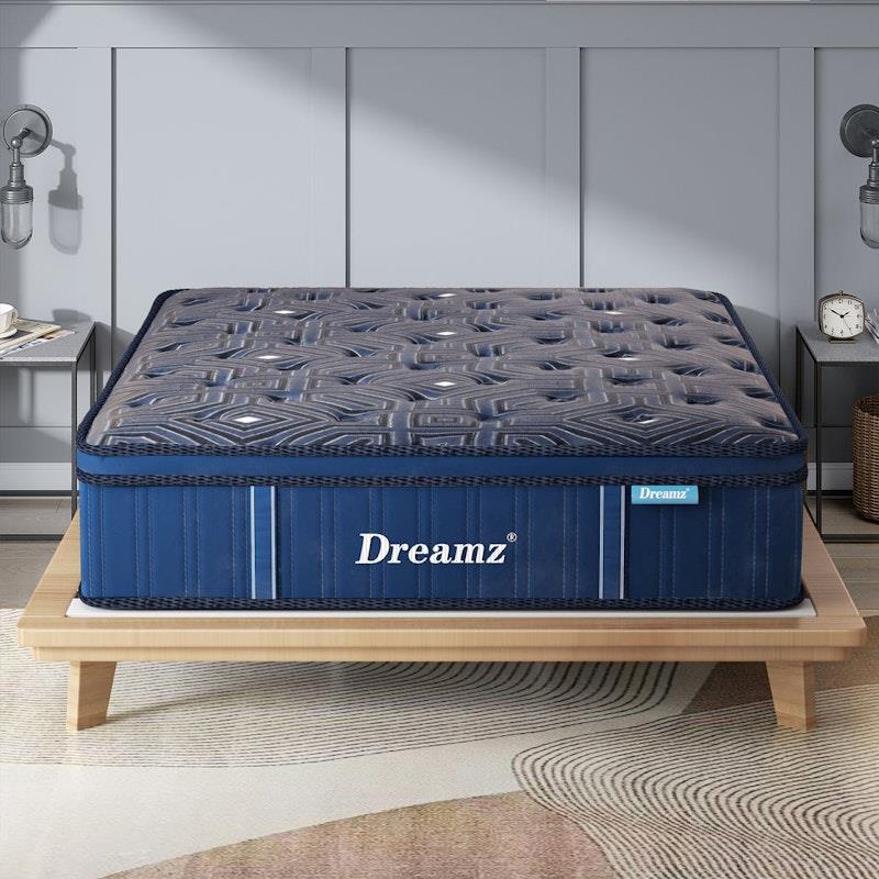 Buy DreamZ Spring Mattress Bed Euro Top Pocket Spring Medium Firm Foam ...