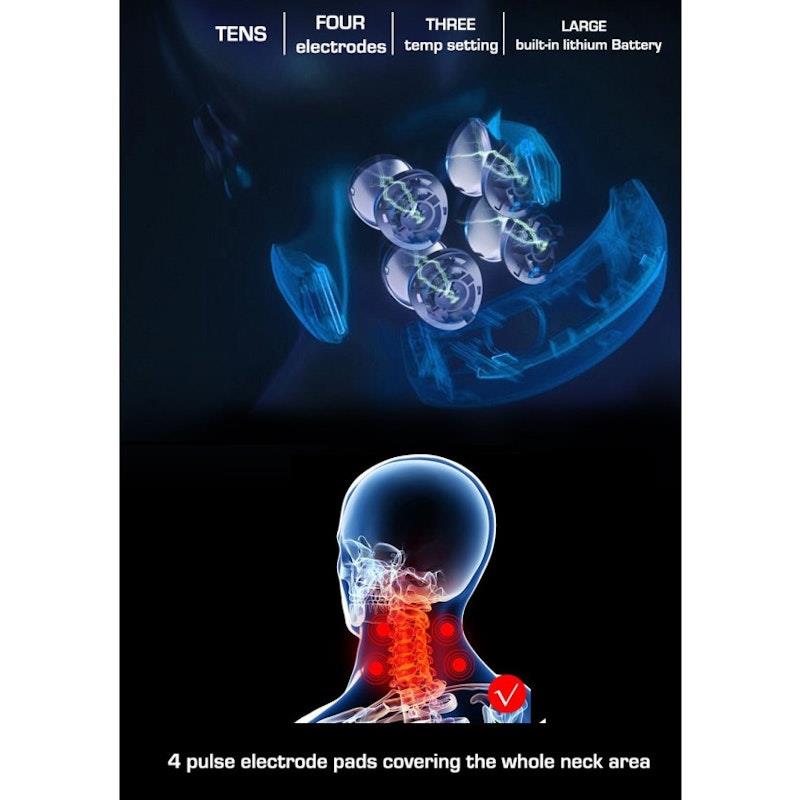 Buy Caremax 3 in One Cervical Collar Air Bag Massage & TENS & Heat ...