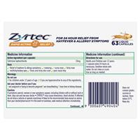 Buy Zyrtec Liquid Capsules 63 Exclusive Size Online at Chemist Warehouse®