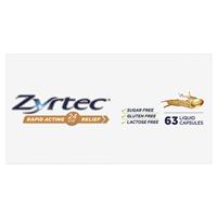 Buy Zyrtec Liquid Capsules 63 Exclusive Size Online at Chemist Warehouse®