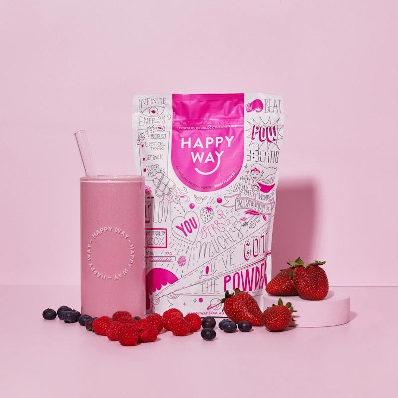 Buy Happy Way I Love You Berry Much Whey Protein Powder Travel Packs ...
