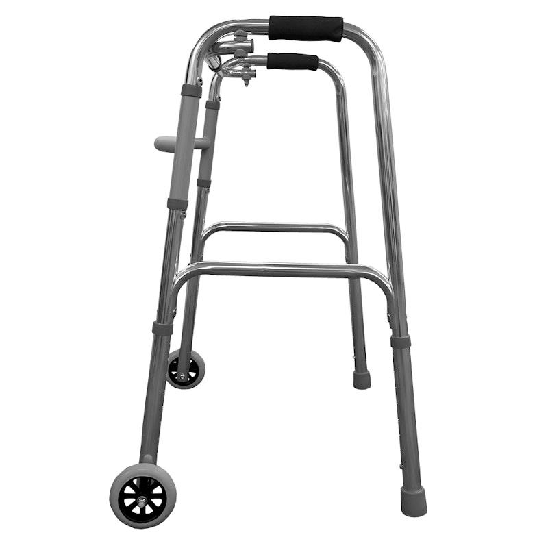 Buy Livingstone Walking Frame Adjustable Foldable Aluminium with 2 ...