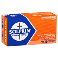Buy Solprin Pain and Fever Relief Dispersible Tablets 300mg Aspirin 96 ...