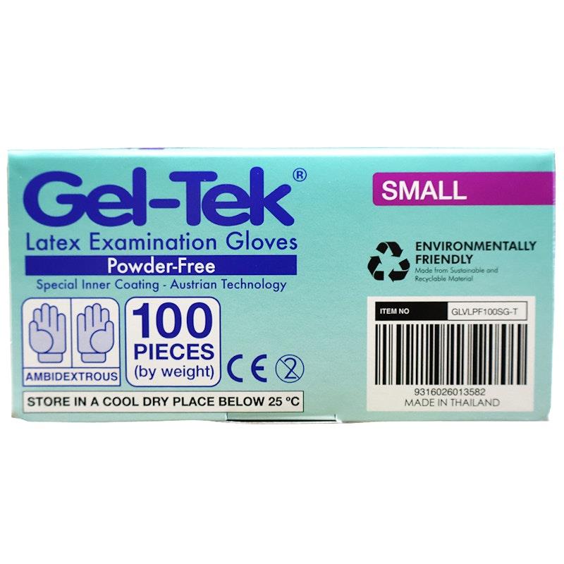 Buy Geltek Latex Examination Gloves Powder Free Small Cream 100 Pieces ...