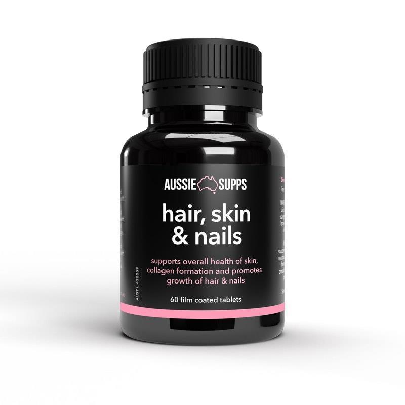 Buy AussieSupps Hair, Skin and Nails 60 Tablets online at Chemist Warehouse