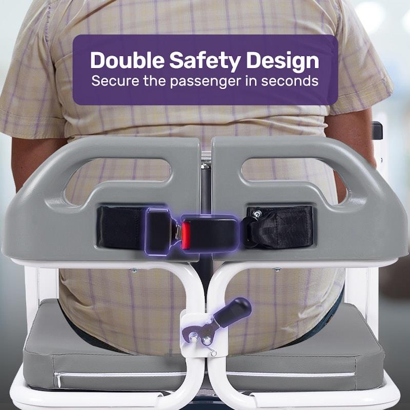 Buy Equipmed 4 In1 Patient Lift Transfer Chair White & Grey Online at ...