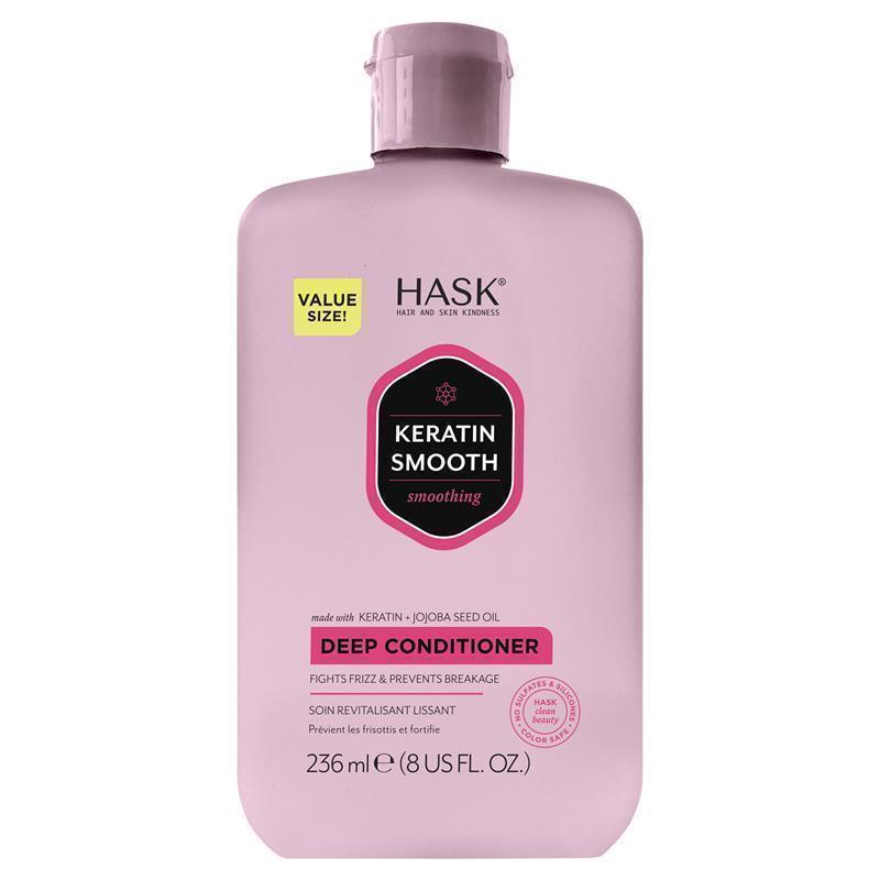 Buy HASK Keratin Smooth Smoothing Deep Conditioner 236ml online at ...