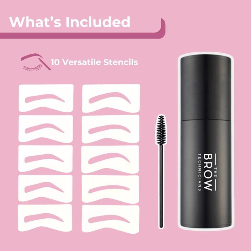 Buy The Brow Technicians Eyebrow Powder Stamp and Stencil Kit Taupe ...