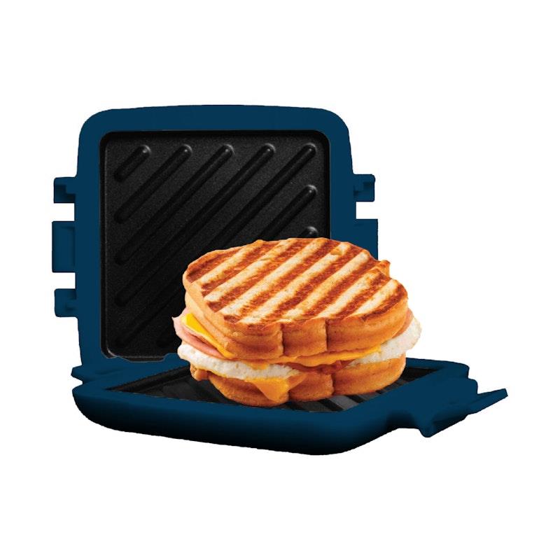 Buy Laser Heatwave Tech Microwave Toastie Maker Navy Blue Online at ...