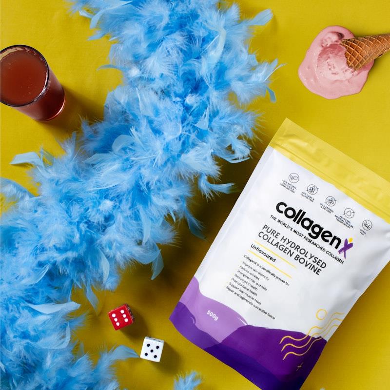 Buy CollagenX Pure Bovine Collagen Peptide Powder 500g Online at ...