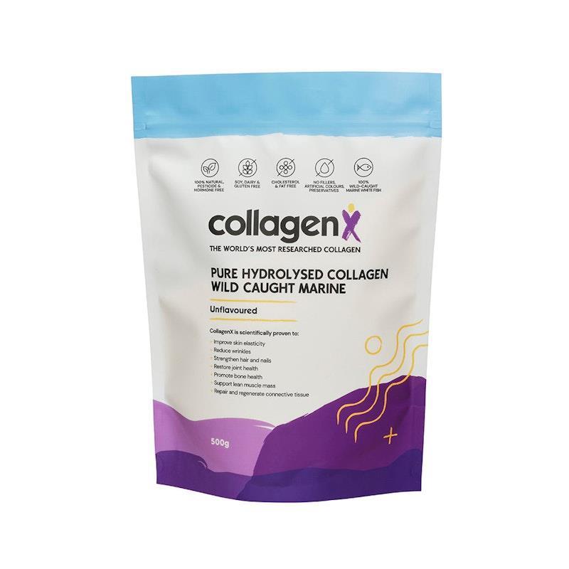 Buy CollagenX Pure Wild Caught Marine Collagen Peptide Powder 500g ...