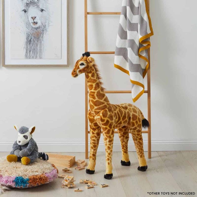 Buy Jiggle & Giggle Large Standing Soft Plush Toy Giraffe Online at ...