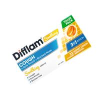 Buy Difflam Soothing Cough + Sore Throat + Blocked Nose Honey Lemon 32 ...