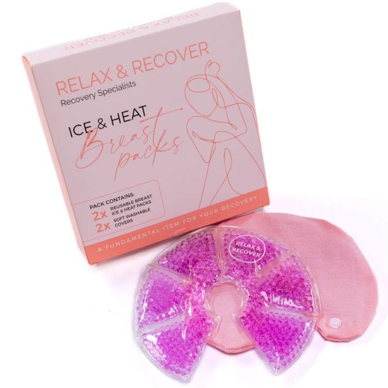 Buy Relax and Recover Breast Ice Packs - 2 Pack Pink online at Chemist ...