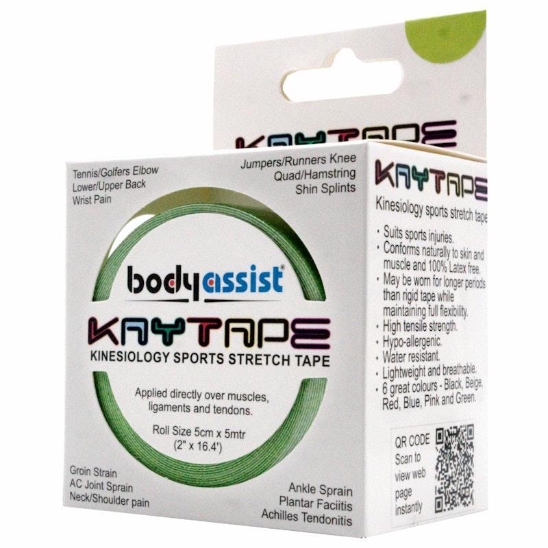 Buy BodyAssist Kaytape Sports-Stretch Tape x 2 Rolls Green Online at ...