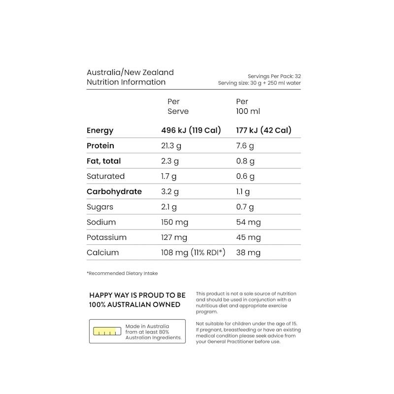 Buy Happy Way Banana Bonanza Whey Protein Powder 1kg Online at Chemist ...