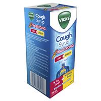 Buy Vicks Cough Syrup Xtra Strong Dry + Chesty 200ml Online at Chemist ...