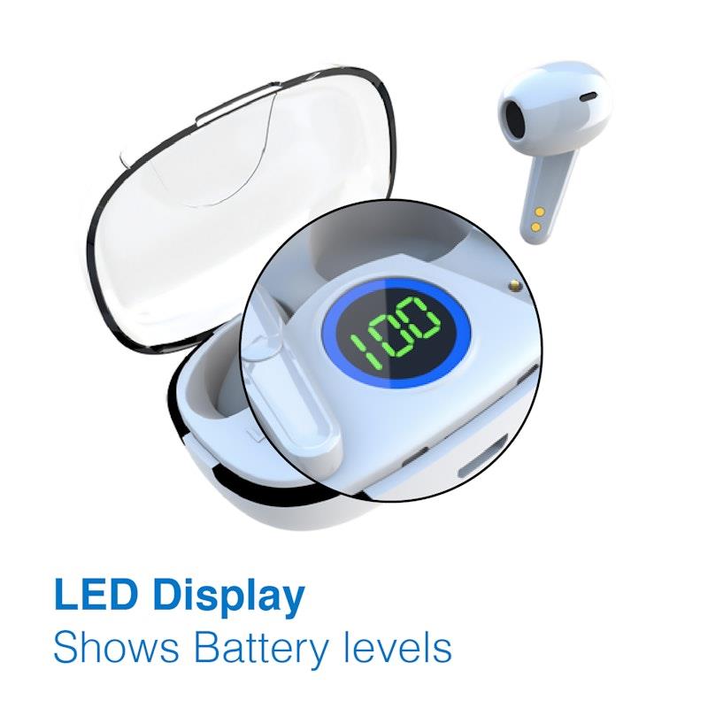 Buy Laser TWS Earbuds with LED Display White Online at Chemist Warehouse®