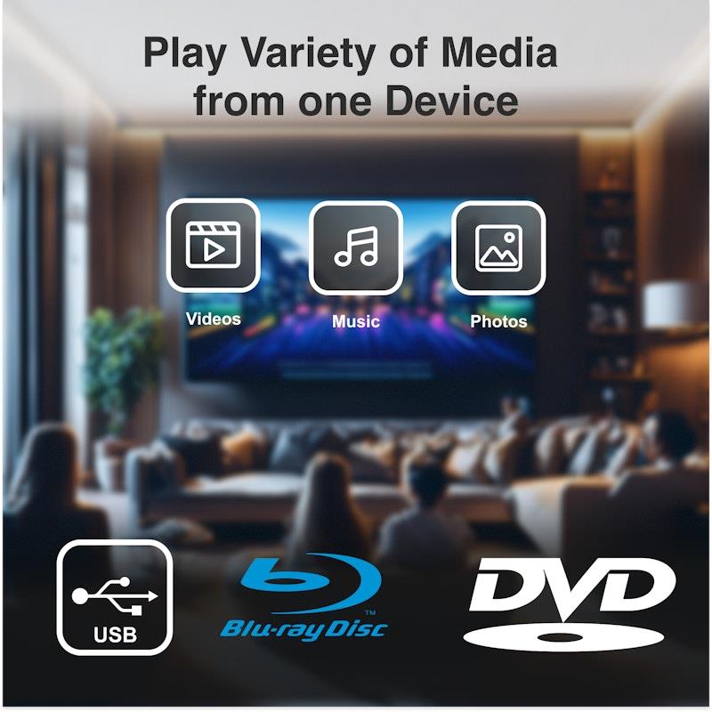 Buy Laser Multi-Region Blu-Ray Player HDMI Digital 7.1 Surround 1 Unit ...