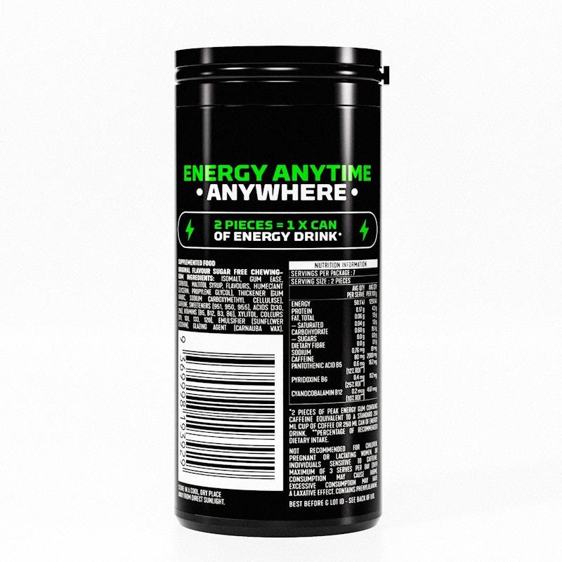 Buy Peak Energy Gum Original 12 Pack Online at Chemist Warehouse®