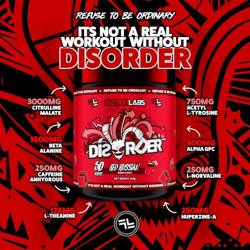Buy Faction Labs Disorder Original - 50 serves Red Russian Online at ...