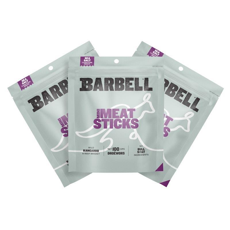 Buy Barbell Foods Kangaroo Meat Sticks Sea Salt 100g 3 Pack online at ...