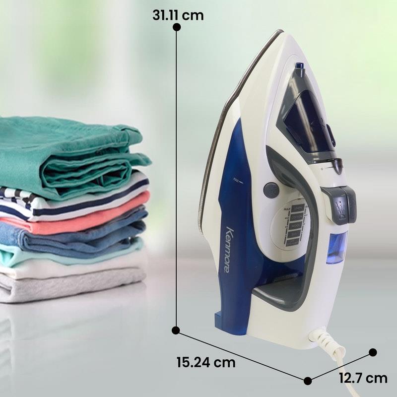 Buy Kenmore Digital Power Steam Iron For Clothes Blue/White Online at ...