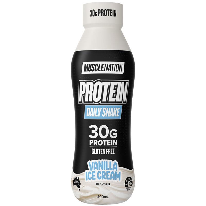 Buy Muscle Nation RTD Protein Daily Shake Vanilla Ice Cream 400ml ...