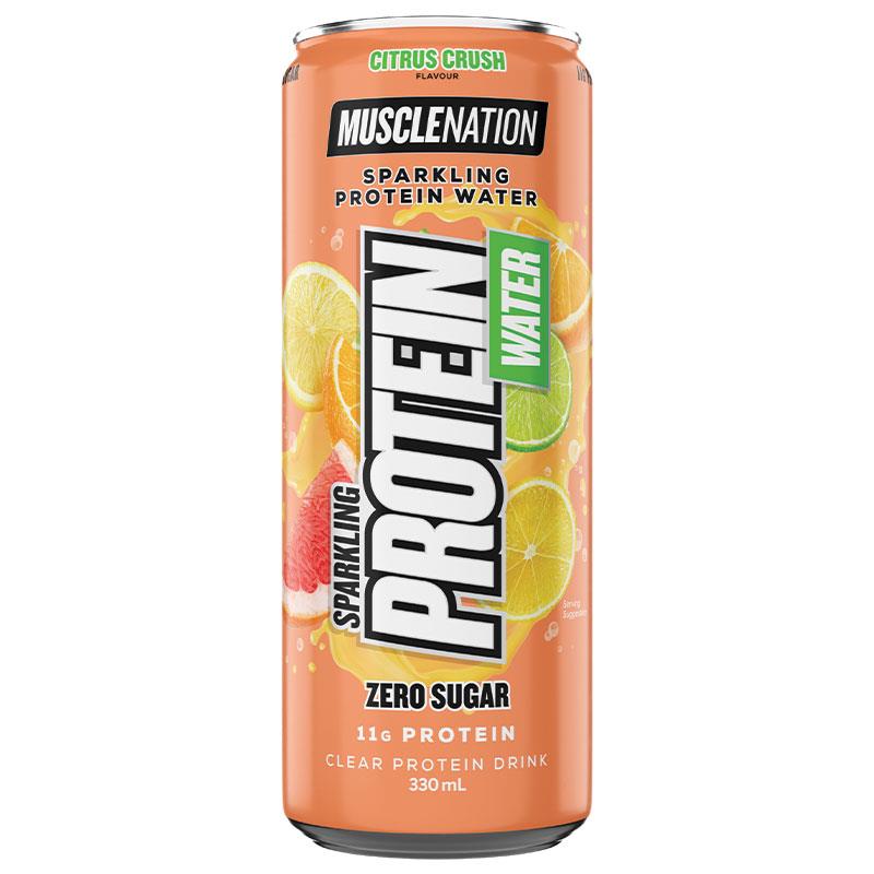 Buy Muscle Nation Protein Water Sparkling Flavour Citrus Crush 330 ml ...