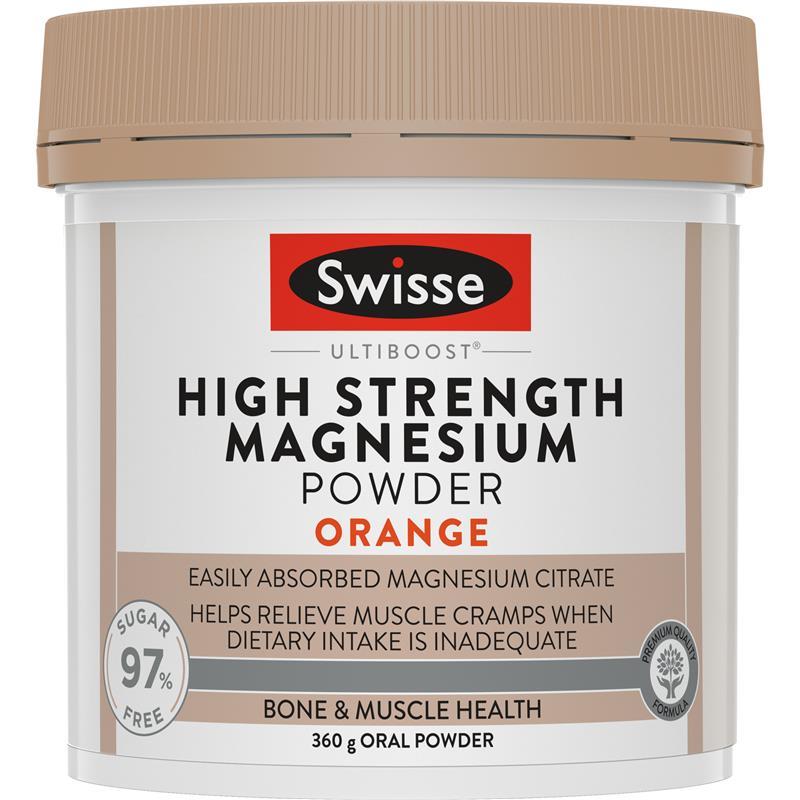 Buy Swisse Ultiboost High Strength Magnesium Powder Orange 360g online ...