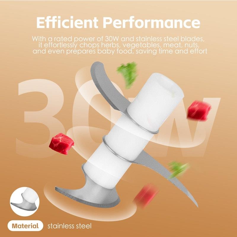 Buy Cook Easy 250ml Cordless USB Rechargeable Mini Food Chopper 1Unit ...