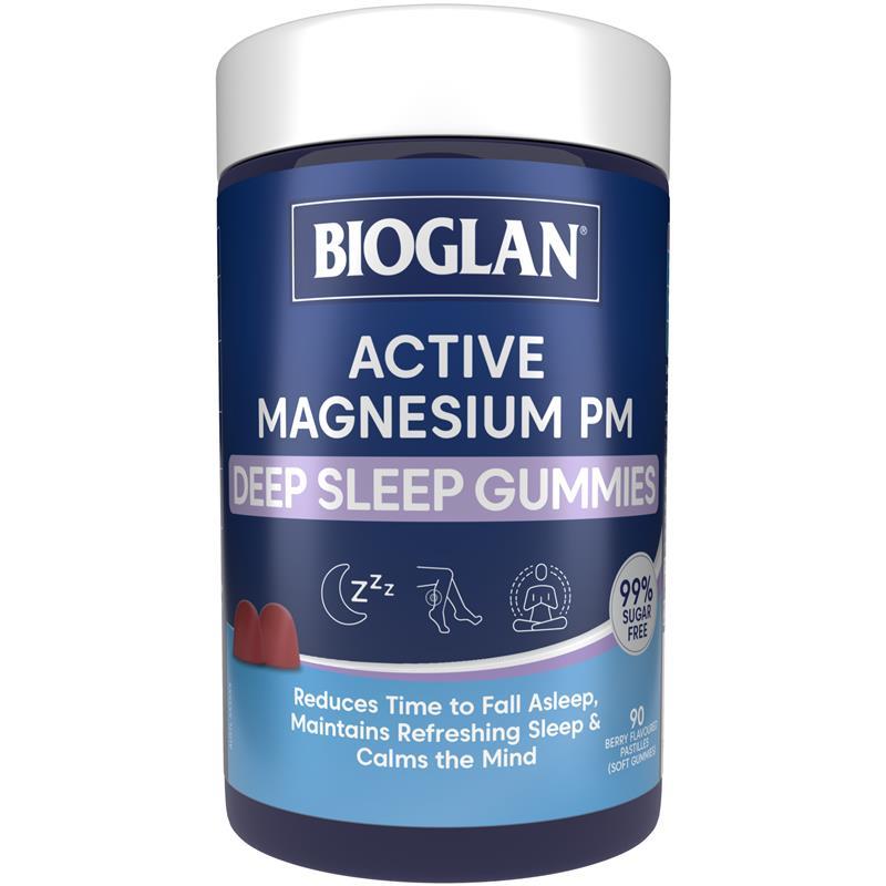 Buy Bioglan Active Magnesium PM Deep Sleep Gummies 90 Pack online at ...