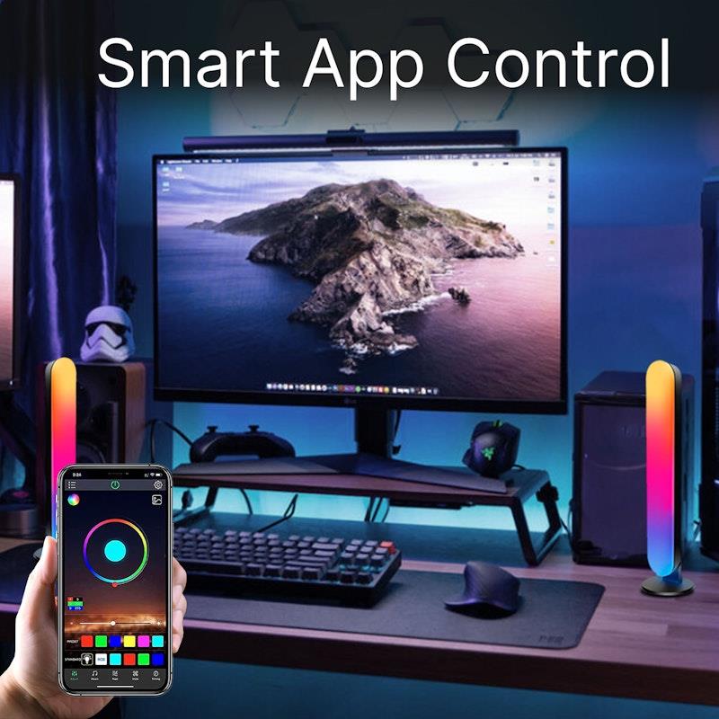 Buy Laser Gaming RGB LED Desk Light 2 Pack Black Online at Chemist ...