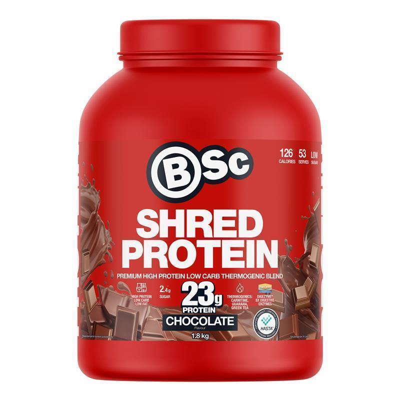 Buy BSc Shred Protein Chocolate 1.8kg Tub online at Chemist Warehouse