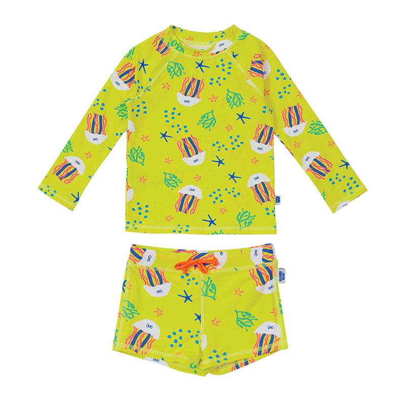Buy Bambi Mini Co. SWIM - Kids Rashie and Pant set - Yellow Jellyfish ...