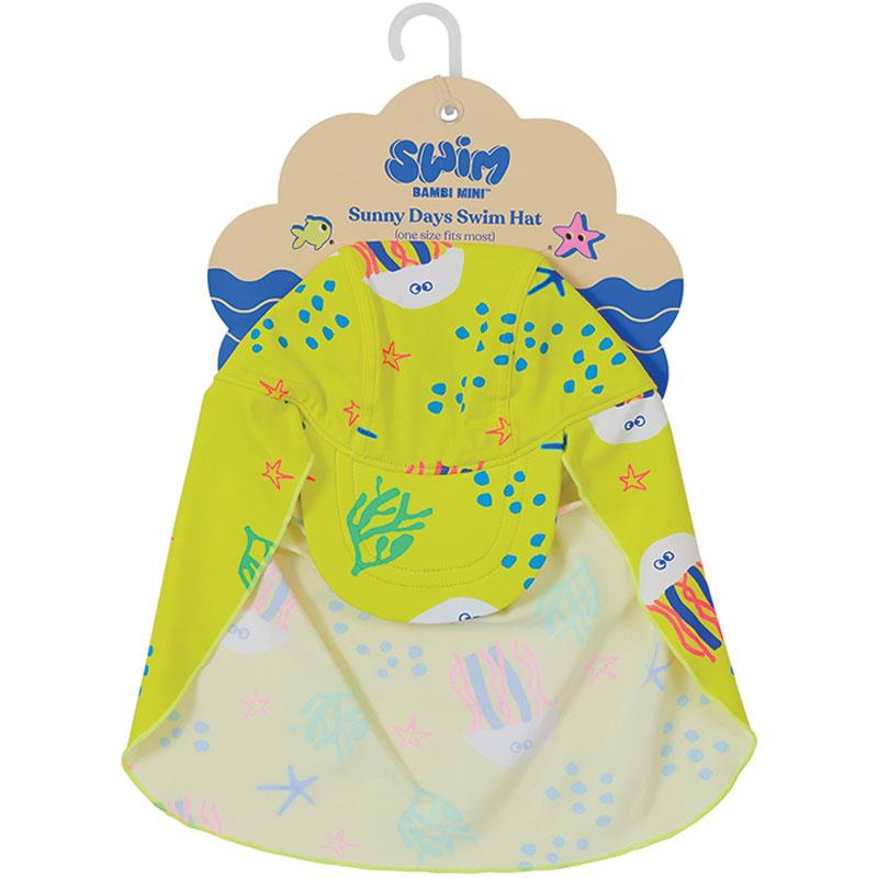 Buy Bambi Mini Co. SWIM - Sunny Days Swim Hat - Yellow Jellyfish - One ...