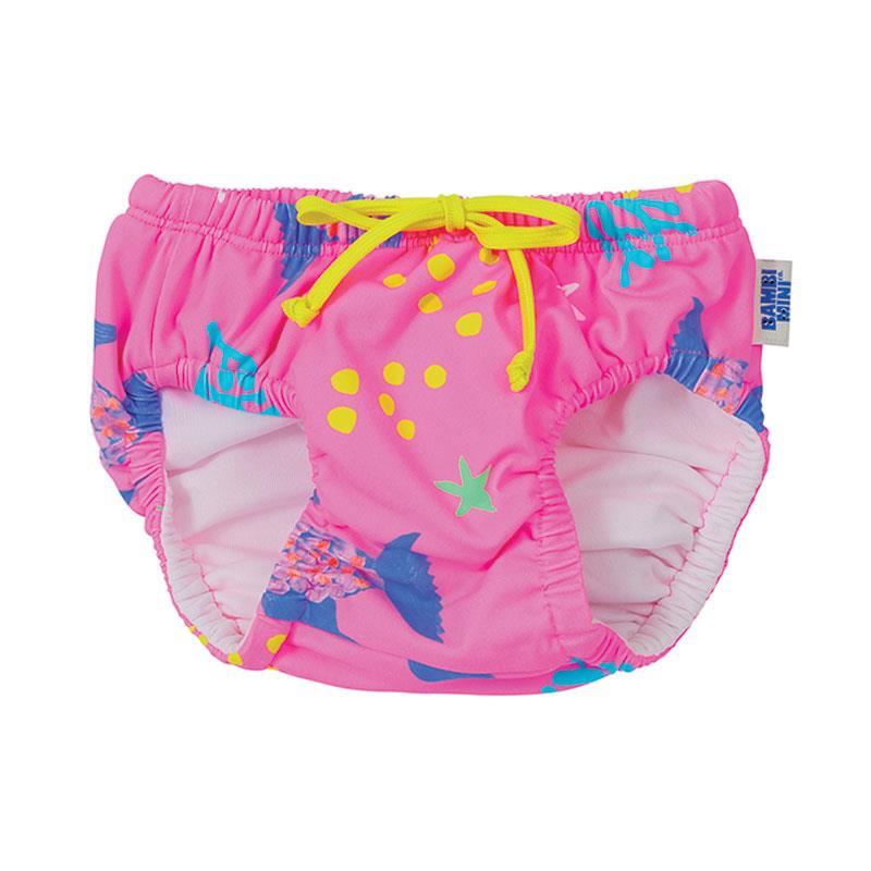 Buy Bambi Mini Co. SWIM - Reusable Swim Nappy - Pink Angel Fish - Small ...