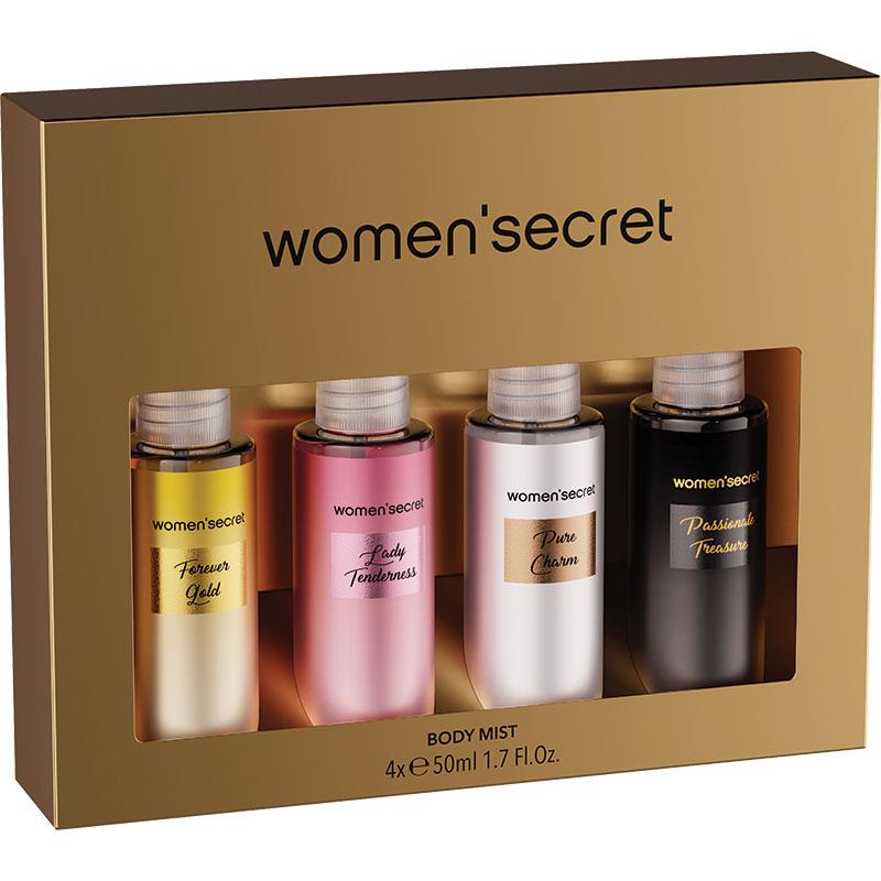 Buy Women Secret Body Mist 50ml Metallic 4 Piece Set online at Chemist ...